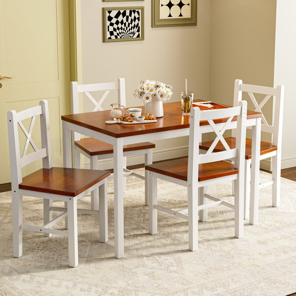 August Grove® Binal Dining Table Set for 4, 42.5'' L x 25.5'' W | Wayfair